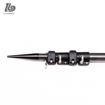 Anti UV Fishing Outrigger Poles / Durable Yacht Boat Carbon Fiber Pole