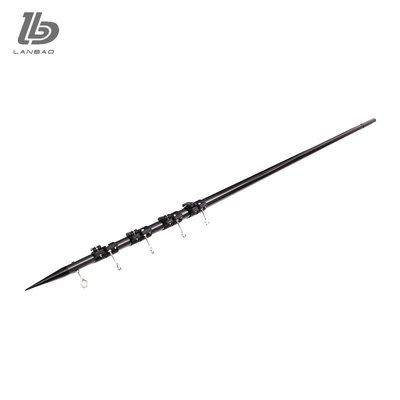 Anti UV Fishing Outrigger Poles / Durable Yacht Boat Carbon Fiber Pole