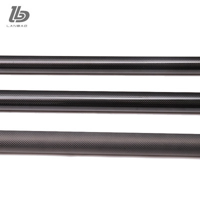 3K Matte Surface Carbon Fiber Tube Length 1m In Black Color Light Weight