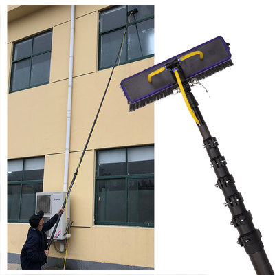 Extension Telescopic Carbon Fibre Water Fed Pole With Brush