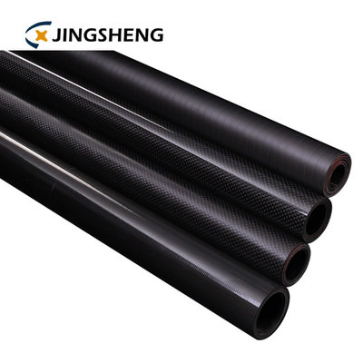 Twill Plain Woven Fabric OEM ODM Carbon Fiber Pipe