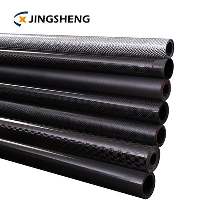 Twill Plain Woven Fabric OEM ODM Carbon Fiber Pipe
