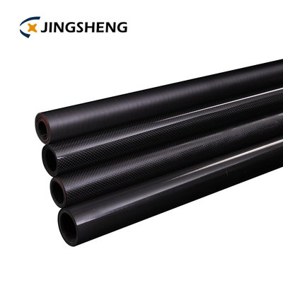 18ft 3k Weave Threaded Carbon Fiber Tube