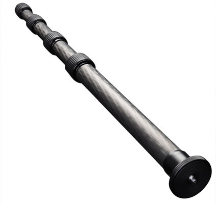 Black 3K Carbon Fiber Telescopic Pole Camera Mast