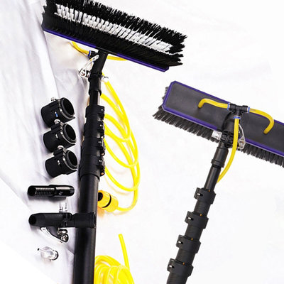 12m 3k twill portable water telescopic windows cleaning pole