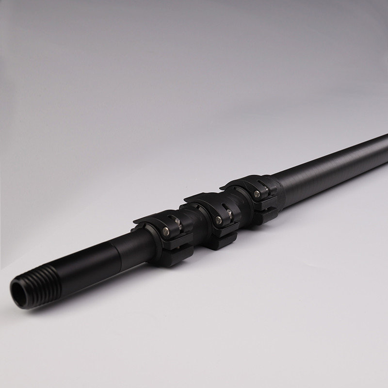 35ft Matt Glossy Carbon Fibre Window Cleaning Poles Corrosion Resistance