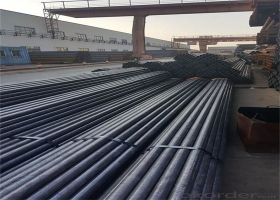 Black Seamless Carbon Steel Pipe Round Shape Alloy Steel OEM Service