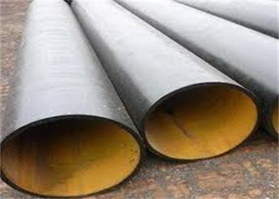 Black Seamless Carbon Steel Pipe Round Shape Alloy Steel OEM Service