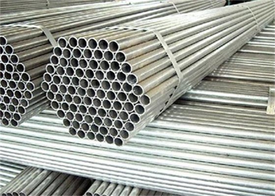 40mm 50mm Structural Steel Pipe Red Color Galvanized Surface Treatment
