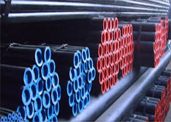 40mm 50mm Structural Steel Pipe Red Color Galvanized Surface Treatment