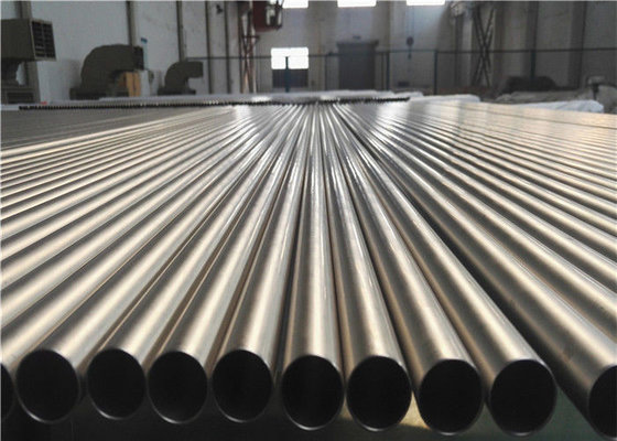 Schedule 80 Titanium Alloy Pipe , Thin Wall Titanium Tubing Bright Color
