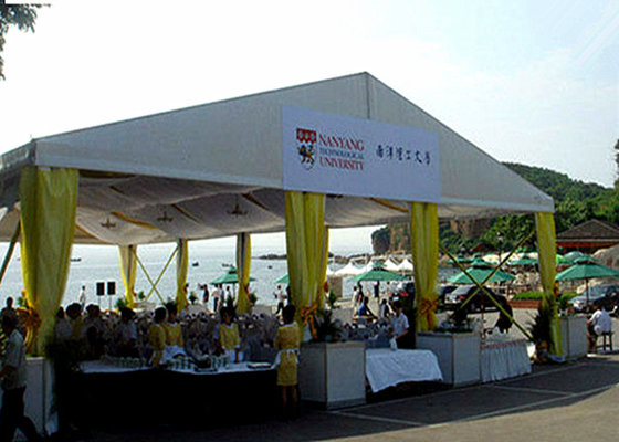 Aluminum Frame Wedding Party Tents White PVC Fabric East Set Up