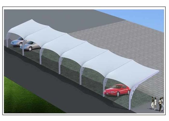 Large White Car Shade Tent , Car Parking Canopy For Driveway / Garage