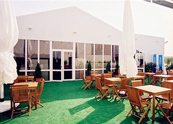 Aluminum Marquee Party Canopy Tent With Transparent Sidewalls / Wind Loading