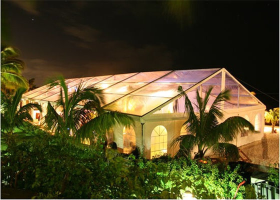 Luxury Clear Top Wedding Tent Clearspan Fabric Structures For Public Activities