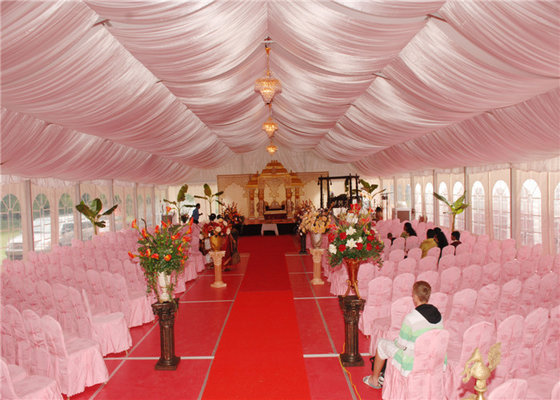 ABS Solid Wall Wedding Party Tents , Wedding Reception Tents With Air Condition