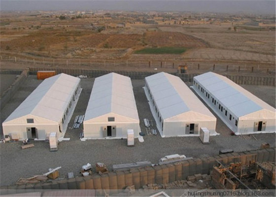 Durable Outdoor Warehouse Tents , Temporary Fabric Structures With Clear Window