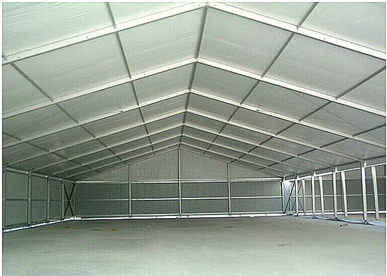 Durable Outdoor Warehouse Tents , Temporary Fabric Structures With Clear Window