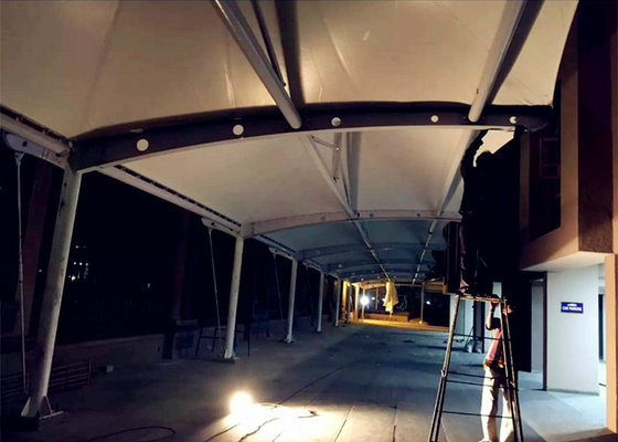 Tensile Membrane Steel Structure Car Canopy Tents Waterproof Car Parking Shed