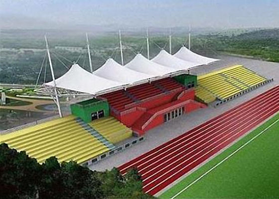 PVDf Membrane Steel Outdoor Sports Tents , Stadium Large Tent Structures