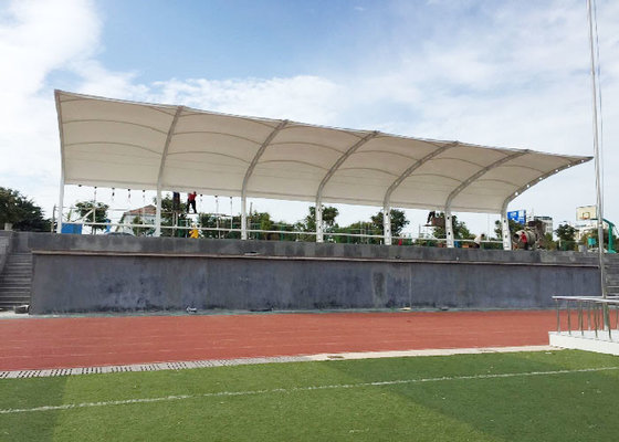 High Strength White Tensile Membrane Structure PVDF Roof For Gym