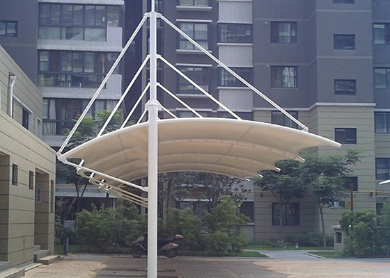 Heavy Duty Steel Frame Car Canopy Tents With PVDF / PDFE Fabic Cover