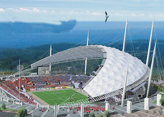 Stadium Outdoor Sports Tents , Tension Membrane Structures For Bleachers