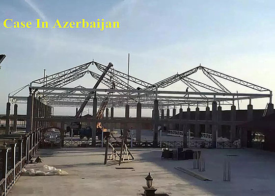 PTFE Fabric Project Swimming Pool Tents PVDF Tensile With Steel Frame