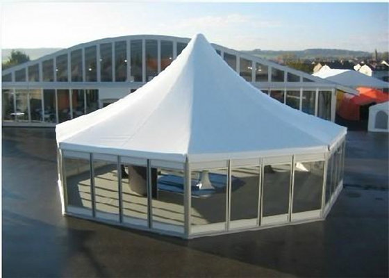 Aluminum Material High Peak Tents Glass Sidewalls For Meeting / Exhibition
