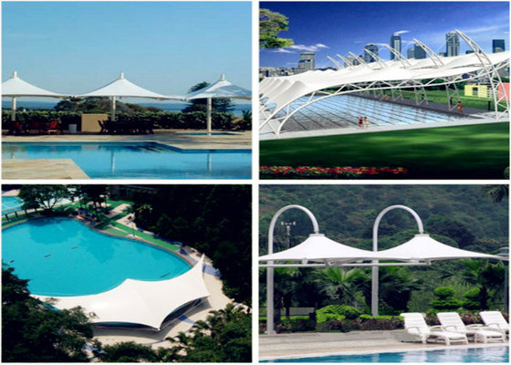 Beautiful Swimming Pool Tents Membrane Structure Canopy Fabric Roof