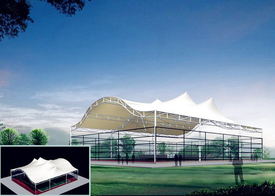 Beautiful Swimming Pool Tents Membrane Structure Canopy Fabric Roof
