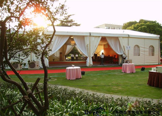 Large Marquee Garden Party Tents , White Party Tent Gazebo Canopy With Sidewalls