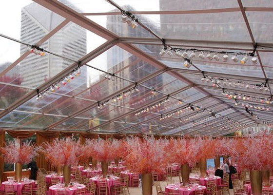 Large Aluminum Clear Span Tents , Marquee Transparent Wedding Tent Waterproof