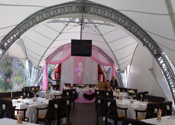 Popular Gazebo Large Shade Structures , Tensile Structure Architecture Arc Shape