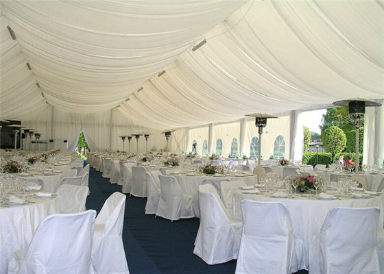 Strong Waterproof  Double Decker Tents PVC Fabric Aluminum Two Layer