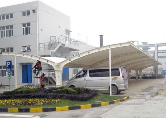 6m X 6m Double Car Canopy Strong Parking Lot Shade Structures Rainproof