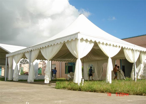 Outside Garden High Peak Tents Gazebo Party Tent With Beautiful Roof Lining