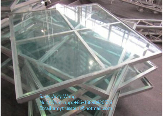 Plywood Board Aluminum Dance Floor Glass Board With Adjustable Folding Stage