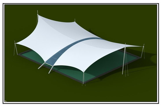 Tensile PVDF Fabric Membrane Car parking Swimming Pool Cover Tent With Waterproof