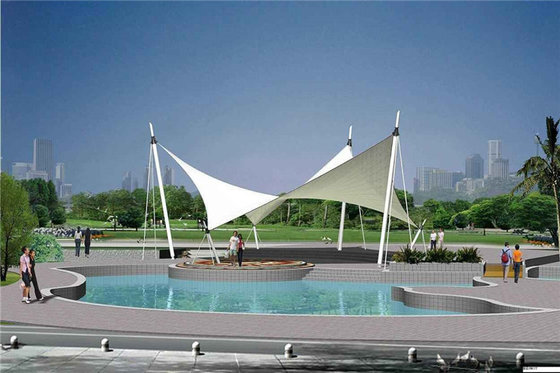 Tensile PVDF Fabric Membrane Car parking Swimming Pool Cover Tent With Waterproof