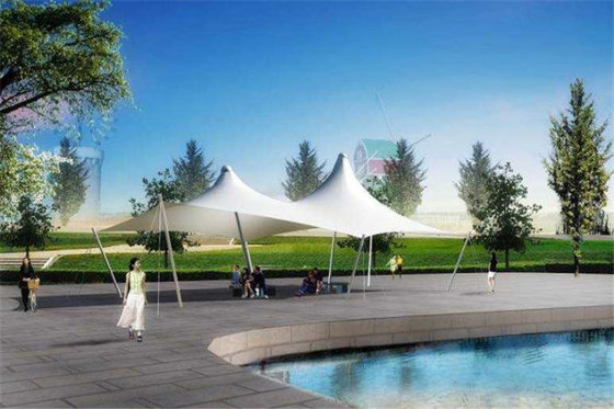 Tensile PVDF Fabric Membrane Car parking Swimming Pool Cover Tent With Waterproof