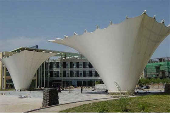 Waterproof Tentioned Membrane With High Strength Steel Structure Stadium Awning