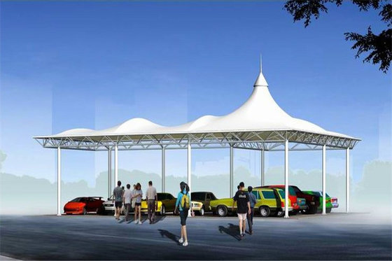 Sunshade Tension Membrane Structure Of Railway Station Landscape Canopy Roof