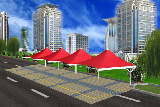 Membrane Structure Highway Toll Station Heat Insulation Durability Roof Car Packing Shades