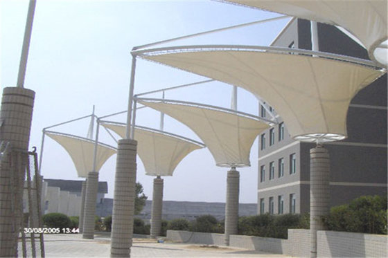 Plaza Landscape Sketch Steel Fabric Membrane Structures Tent  Waterproof Fireproof Sunshade