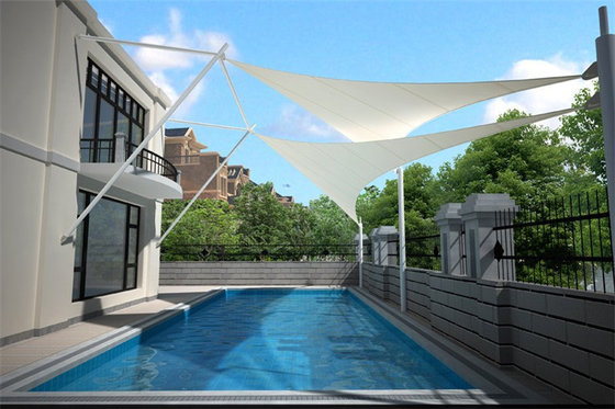 Swimming Pool Steel Membrane Structure Garden Party Tents Fabric PVDF Awning Roof