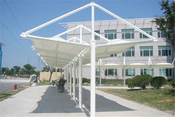 Customized Double Side Car Parking Tensile Structure Steel Frame Waterproof