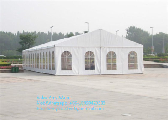 Waterproof Luxury Garden Party Tents , White Party Tent Gazebo Canopy With Sidewalls