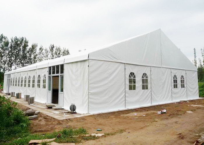 Aluminum White Outdoor Event Tent Fabric Covered For Dining / Activities