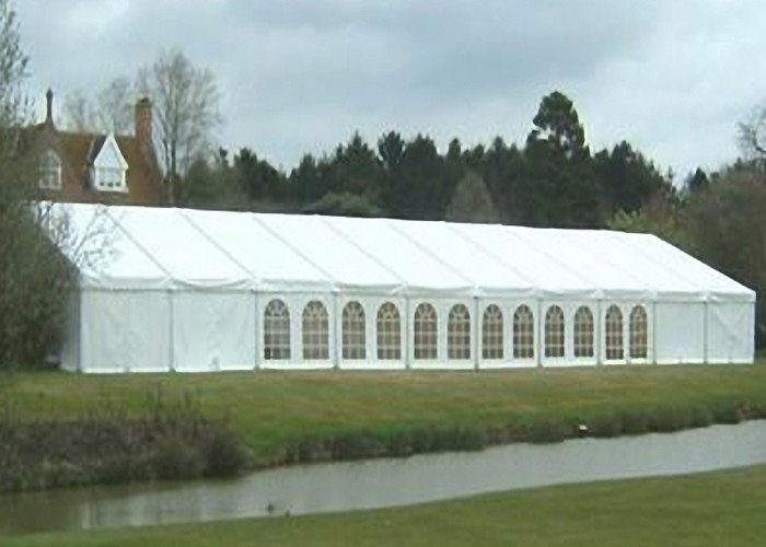 Fireproof Large Luxury Wedding Marquees Fabric Covered Aluminum Frame